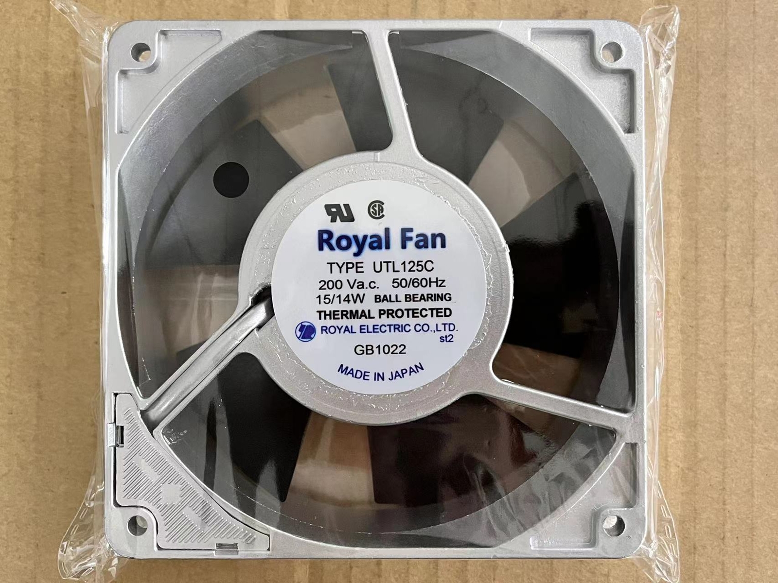 For Royal Fan TYPE UTL125C 200V 15/14W 120*38MM Aluminum Frame Fan | eBay