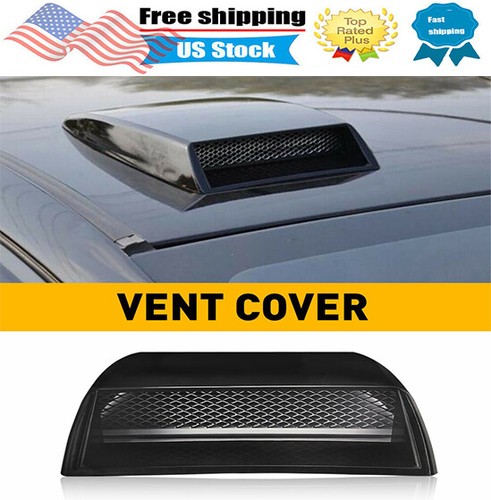 Universal Black Car Decorative Air Flow Intake Hood Scoop Vent Bonnet ...