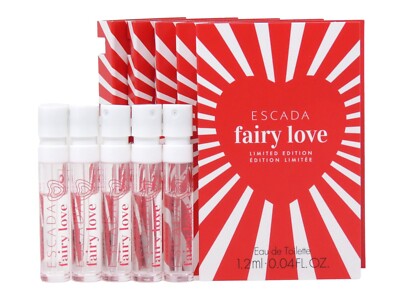 ESCADA FAIRY LOVE EDT 1.2ml .04fl oz x 5 PERFUME SPRAY SAMPLE VIALS | eBay
