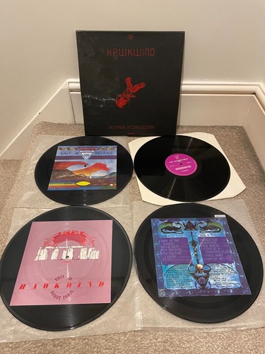 HAWKWIND OFFICIAL PICTURE LOG BOOK 4 VINYL BOX SET record FREE MAINLAND ...