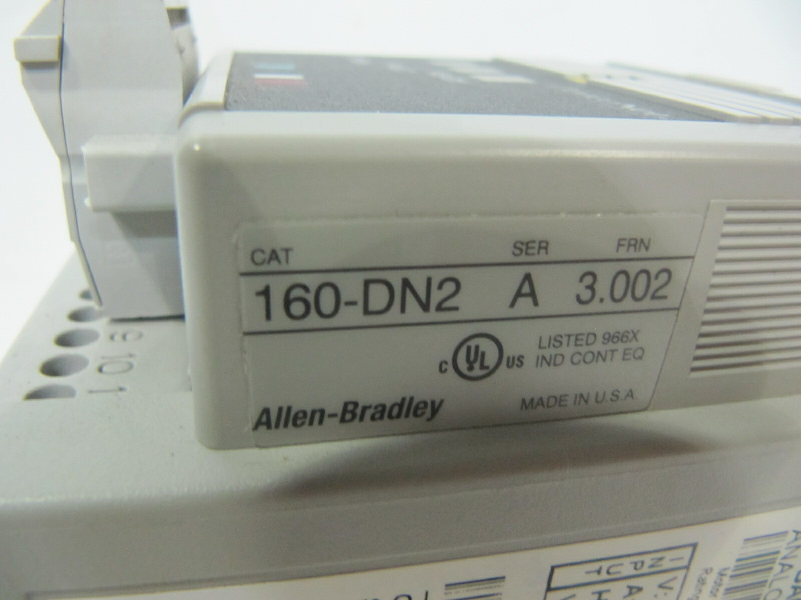 Allen-Bradley Analog S.F. VFD Drive + DeviceNet Cat. 160-BA03NSF1 + Cat ...