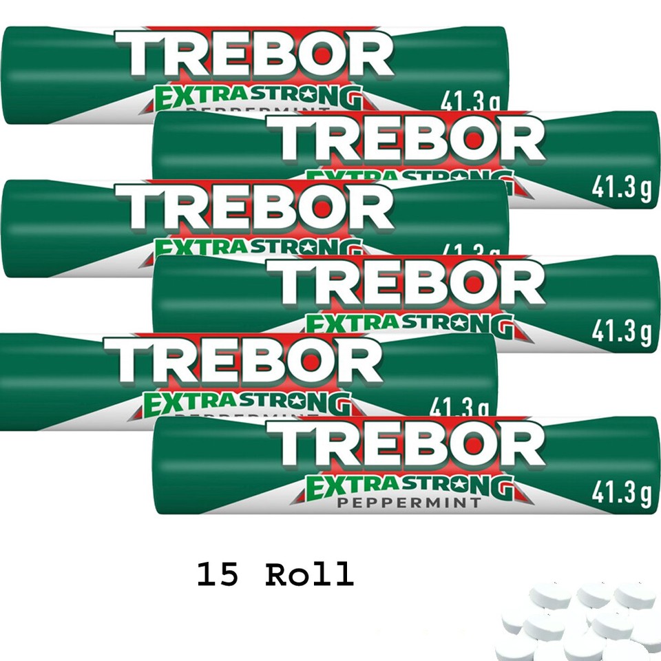 Trebor Extra Strong Peppermint Mints Roll 41.3g Perfect Treat | eBay UK