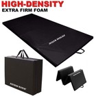 Tri-Fold Four Folding Thick Exercise Mat Carrying Handles for Tumbling ...