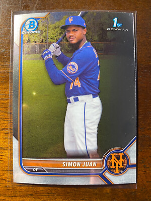 2022 Bowman Chrome Simon Juan #BCP-170 1st Prospect New York Mets | eBay