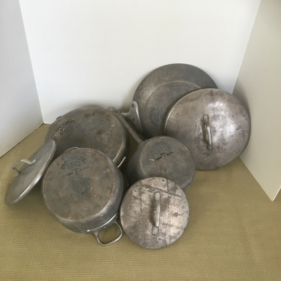 Magnalite GHC Aluminum Camping Pots/Pans 7 Piece Set | eBay