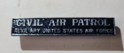 Civil Air Patrol Auxiliary United States Air Force Bar Pin Name Plate ...