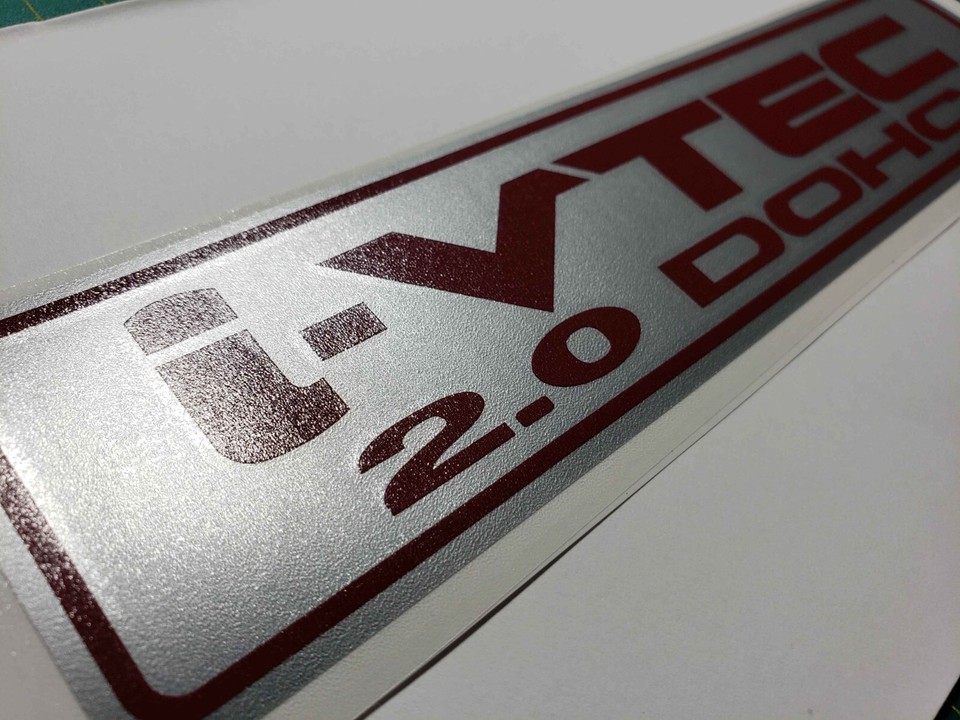 i-Vtec DOHC 2.0L Engine Cover Decal Sticker for Honda K20 Civic RSX ...