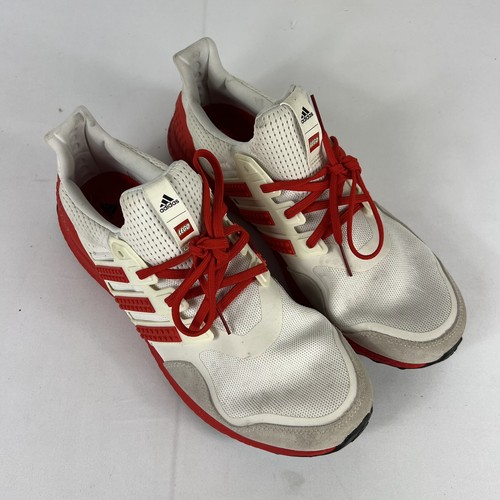 Adidas Ultraboost DNA X Lego Men's White Red Running Shoes Size 12 | eBay