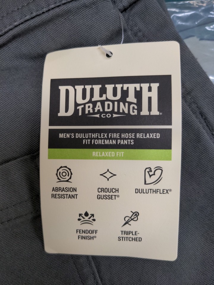 New Duluth Trading Co. Men's DuluthFlex Fire Hose Relaxed Fit Foreman ...