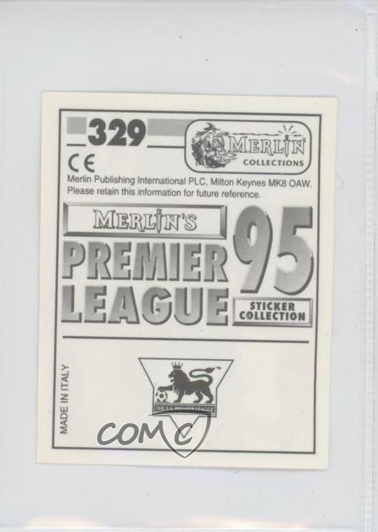 1995 Merlin's Premier League Stickers Ruel Fox #329 | eBay