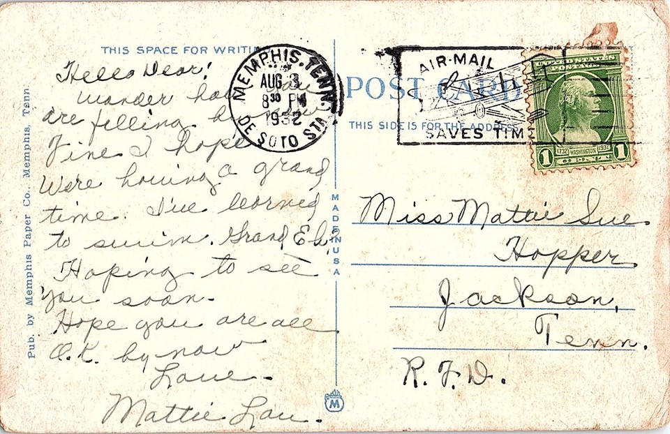 Postcard BRIDGE SCENE Memphis Tennessee TN o/19 AI2355 | eBay