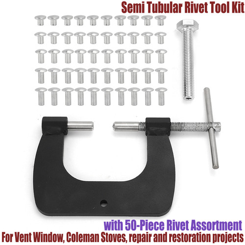 Semi Tubular Rivet Tool For Vent Window 1/8" Semitubular Rivets Fixt ...