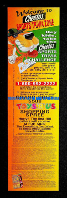 Cheetos Sports Trivia Challenge Frito-Lay 1996 Print Magazine Ad Poster ...