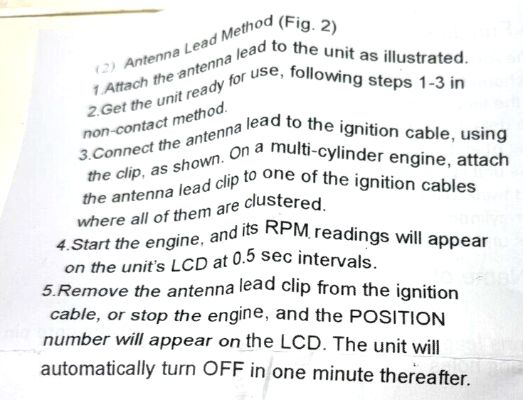 TACHOMETER RPM TOOL FIT STIHL HUSQVARNA JONSERED REDMAX HOMELITE ...