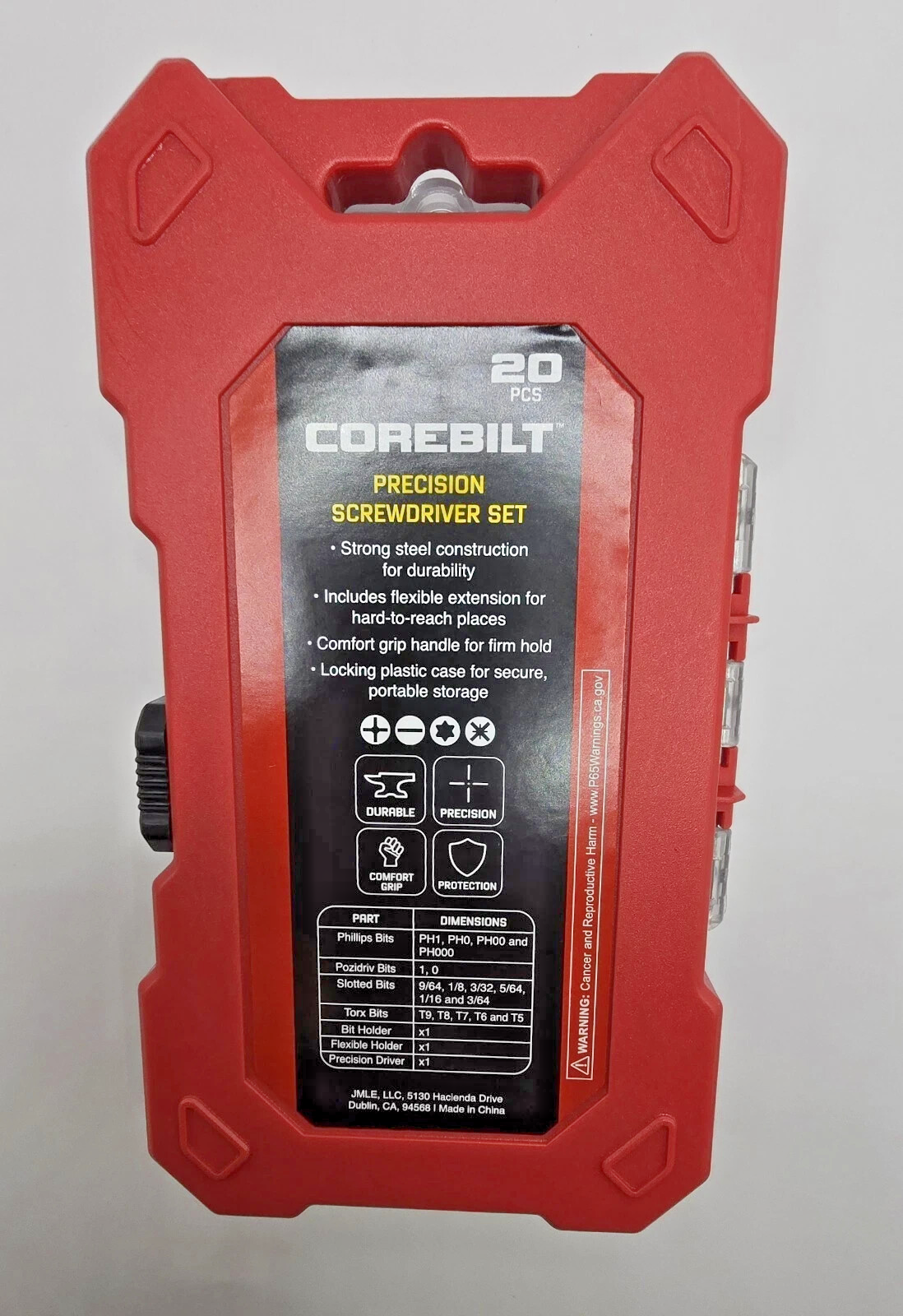 Screwdriver set by Corebilt , 20 pcs, Case, Flexible Extension | eBay