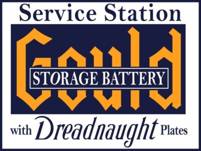 Gould Auto Storage Battery Service NEW Metal Sign 24x30" USA STEEL XL ...