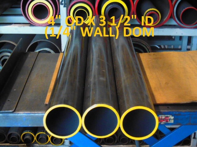 E0353 DOM ROUND STEEL TUBE 4.000 OD X 3.500 ID (.250 WALL) 6" LONG | eBay