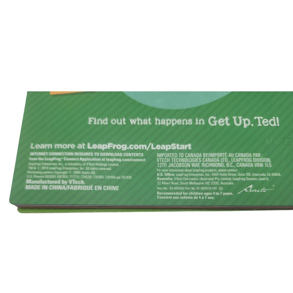 LeapFrog Leap Start Learn to Read Book 1 A Bag for Sam Education Short ...