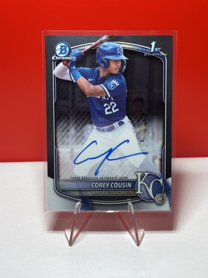 2025 Bowman Chrome Corey Cousin Auto 1st Prospect #CPA-CCO Royals | eBay
