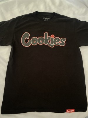 Berner Cookies SF Original Logo T Shirt Black Crew Red Spell Out Logo ...