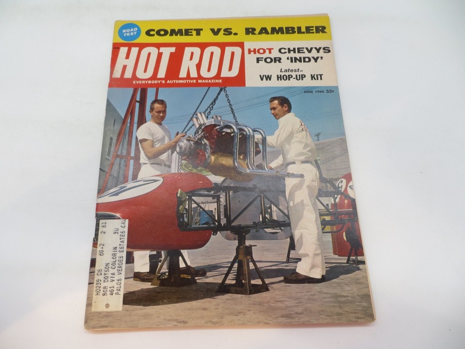 HOT ROD MAGAZINE lot of 8 issues 1960 - 1961 vintage auto cars great ...