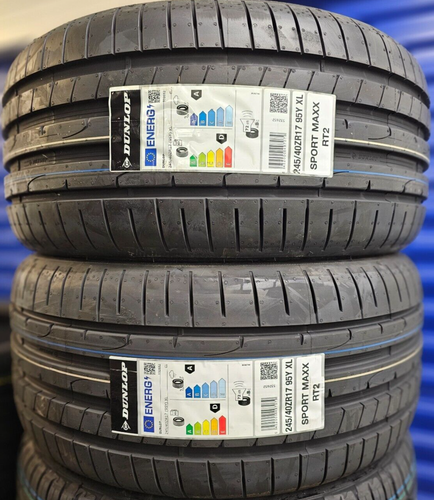 2X NEW DUNLOP SPORTMAXX RT2 245/40/17 245 40 ZR17 XL 95Y CAR TYRES ...