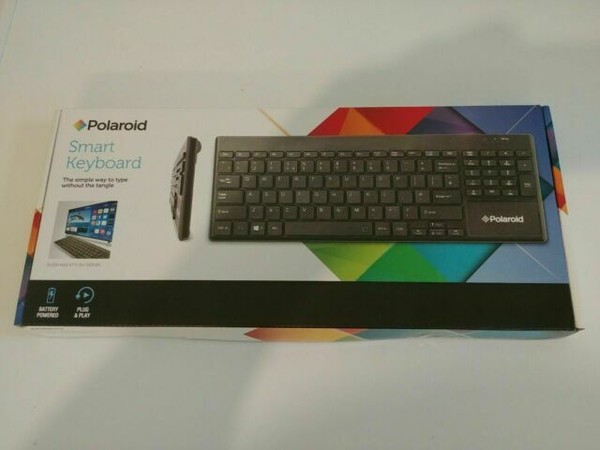 Polaroid Smart Wireless Keyboard Built in Mouse Pad PC Computer Laptop ...