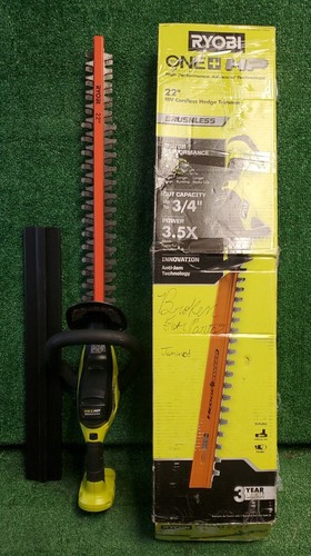 Ryobi ONE+ 22" 18V Cordless Battery Hedge Trimmer P2608VNM Tool Only ...