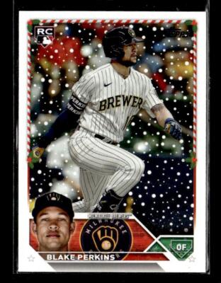 2023 Topps Holiday #H19 Blake Perkins Rookie Milwaukee Brewers | eBay