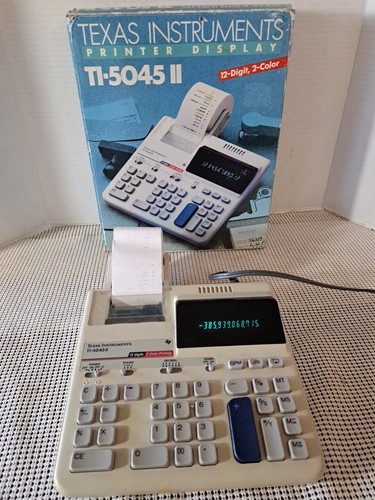 Texas Instruments TI-5045 II Vintage Calculator, Works. Needs Print ...