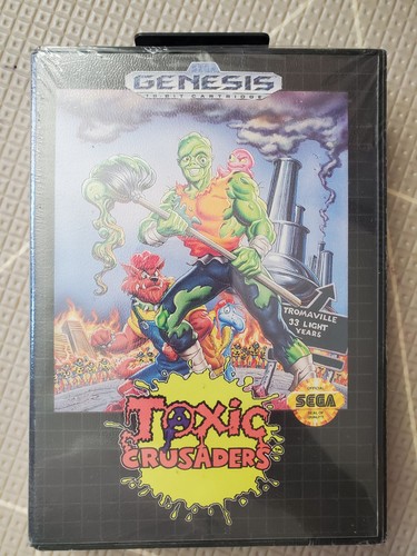 Factory Sealed Sega Genesis Toxic Crusaders V Overlap Seal 1992 | eBay
