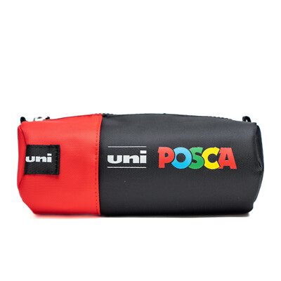 Uni Posca Pencil Case (Empty) - Red Zip Marker Pen Storage - 20 x 8cm ...