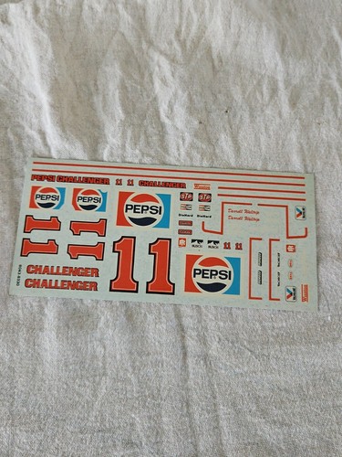 Ertl Model Decal Sheet Darrell Waltrip Pepsi Challenger #11 12-83 - D ...