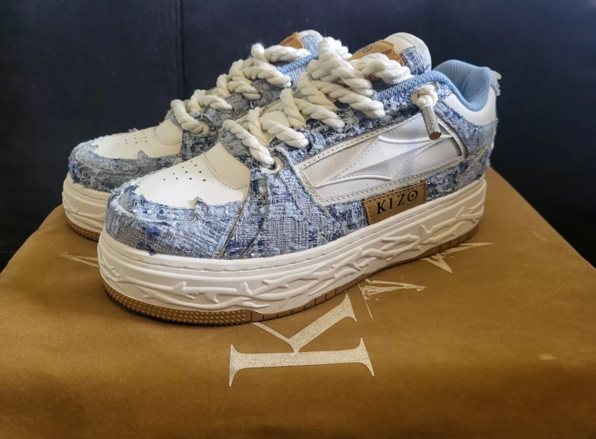 KIZOKICKS “DENIM” DIAMONDS LIMITED RELEASE SNEAKERS SOLD OUT SIZE 13M ...