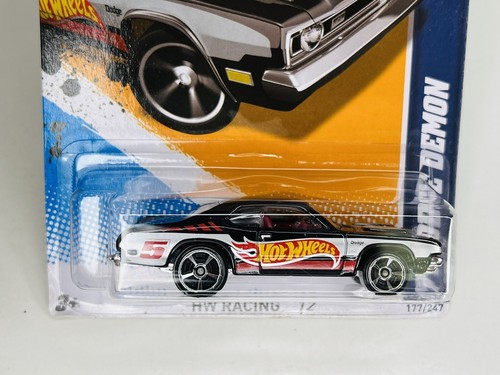 2012 Hot Wheels 7/10 HW Racing Black w/Silver '71 Dodge Demon 177/247 ...