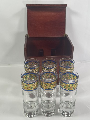 Rare Antique Vintage Set Of 6 “N” Poss. Nelson Glass Co. Shot Glasses ...
