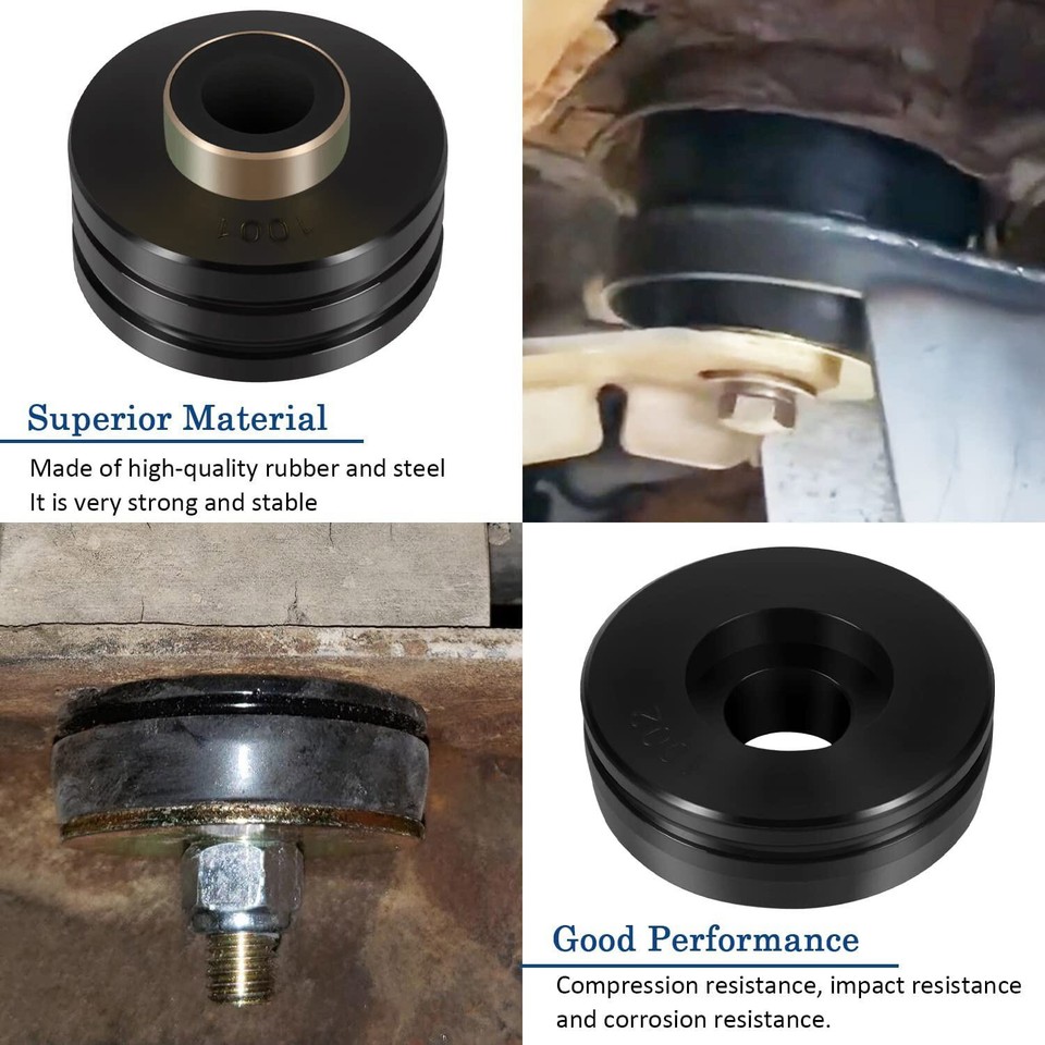 9.4102G Universal Polyurethane Body Mounts Bushings Isolators Black 10 ...