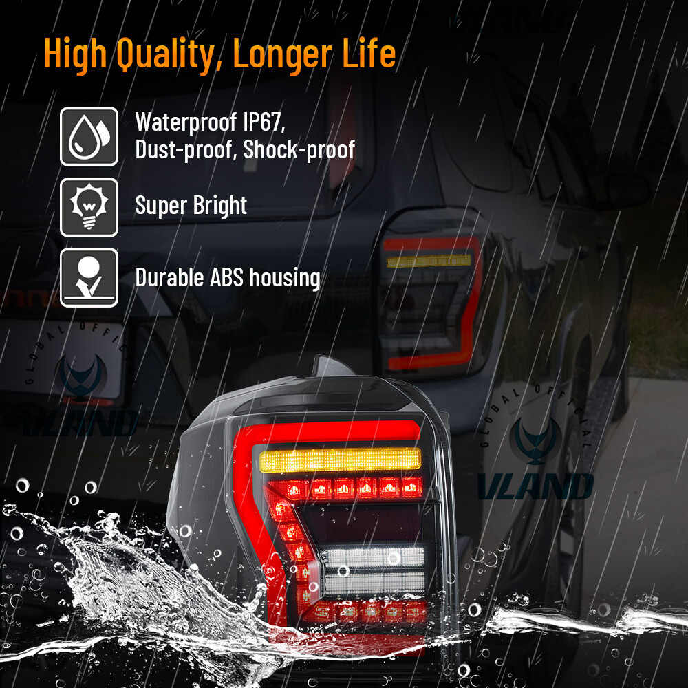 VLAND Led Tail Lights For Toyota 4Runner 2010-2023 w/Start up Dynamic ...