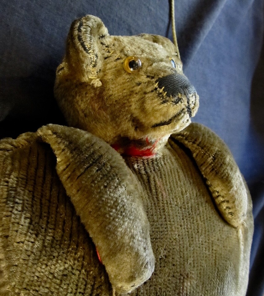 Antique Childs Teddy Bear Hand Muff 11" Tall | eBay