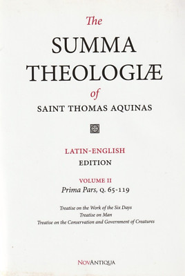 The Summa Theologiae of St Thomas Aquinas - Latin-English Edition ...