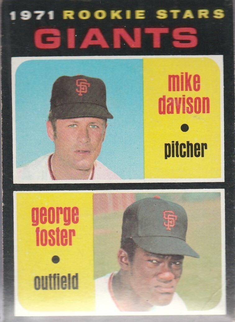 GIANT ROOKIE STARS (FOSTER) #276 1971 TOPPS BASEBALL/MID-GRADE/ NICE ...