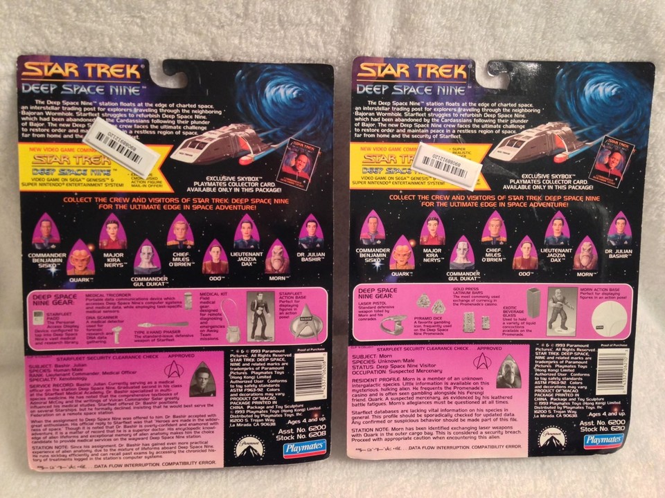 Star Trek DS9 Beyond Final Frontier Bashir Morn Action Figures New | eBay