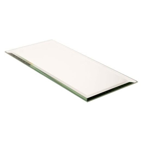 5" x 10" Rectangle, 5mm Thick Beveled Glass Mirror, Pack of 5" x 10" (6 ...