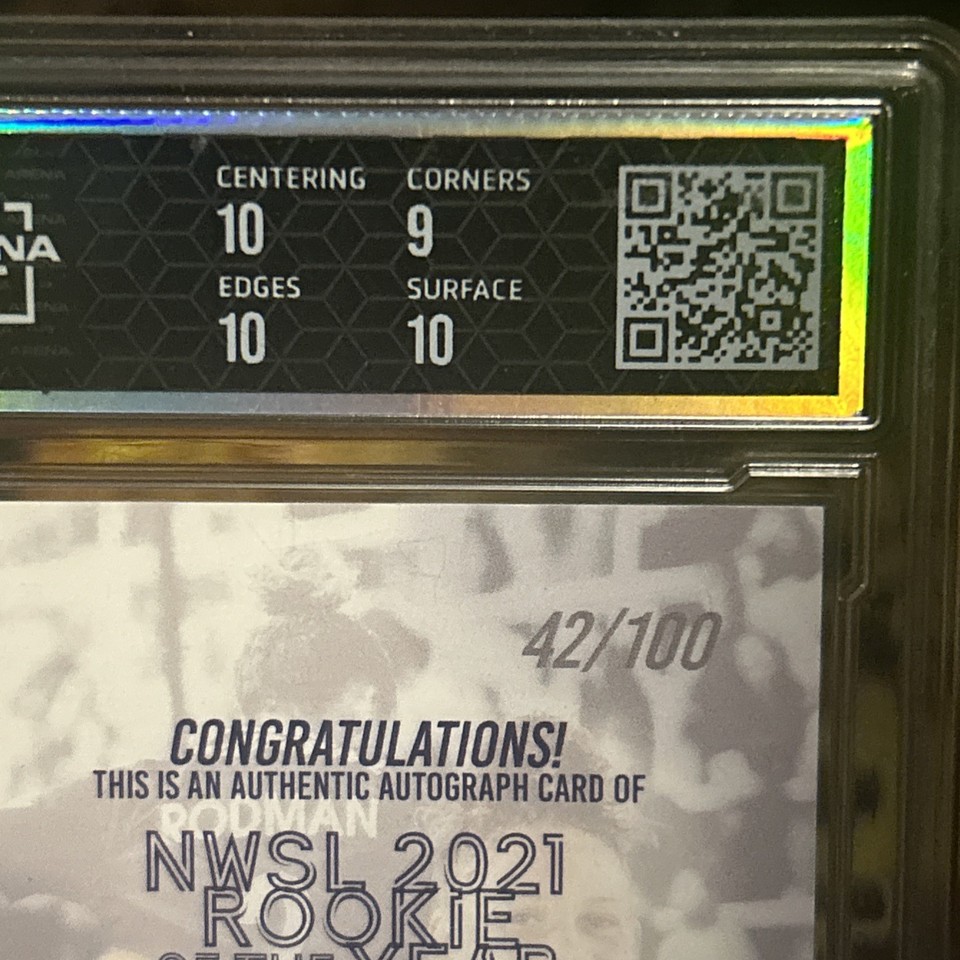 2021 Parkside NWSL Rookie of the Year Autograph Trinity Rodman Auto ...