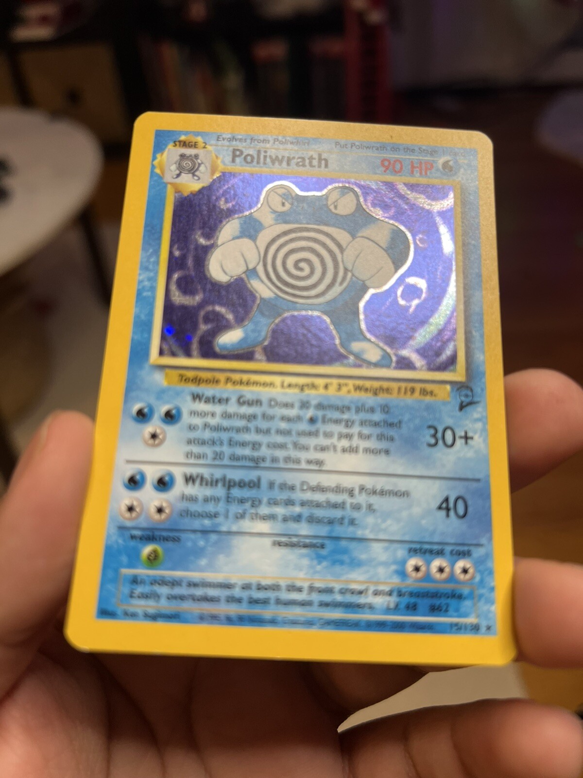 Poliwrath Base Set 2 15/130 Holo Unlimited Holo Rare | eBay