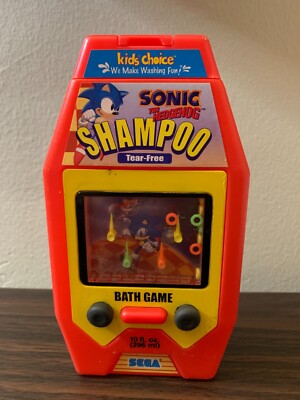 Rare 1998 SEGA Sonic The Hedgehog Shampoo Bottle Bath Game Kids Choice ...