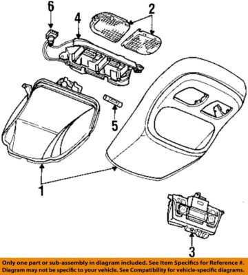 CHRYSLER OEM Overhead Console-Bulb L0021202 | eBay