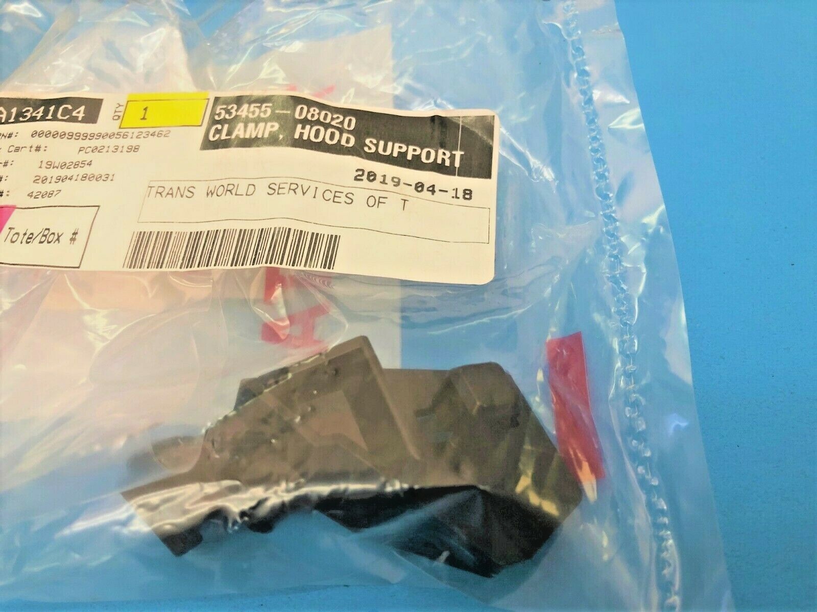 GENUINE TOYOTA 5345508020 SIENNA (04-10) CLAMP, HOOD SUPPORT ROD 53455 ...