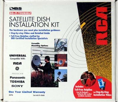 RCA DirecTV DKIT96 Satellite System Dish Mounting & Wiring Installation ...