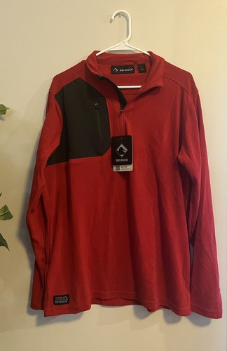 *BNWT Dri Duck DDX Red Microfleece 1/4 Jacket Men's Medium M | eBay